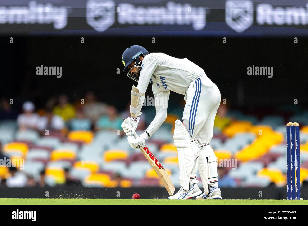 Brisbane, Australia, 17 December, 2024. Akash Deep of India bats during ...