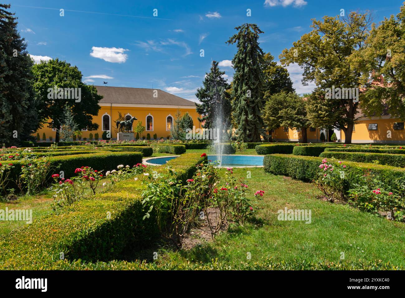 Park in the Babolna National Stud in Hungary Stock Photo - Alamy