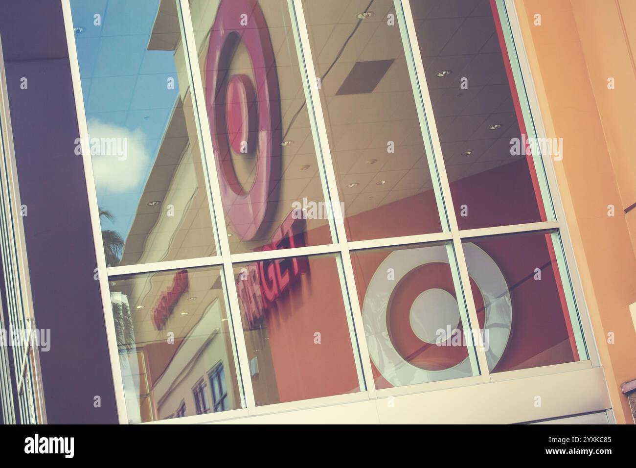 Los Angeles, California, United States - 04-06-2019: A view of a store ...