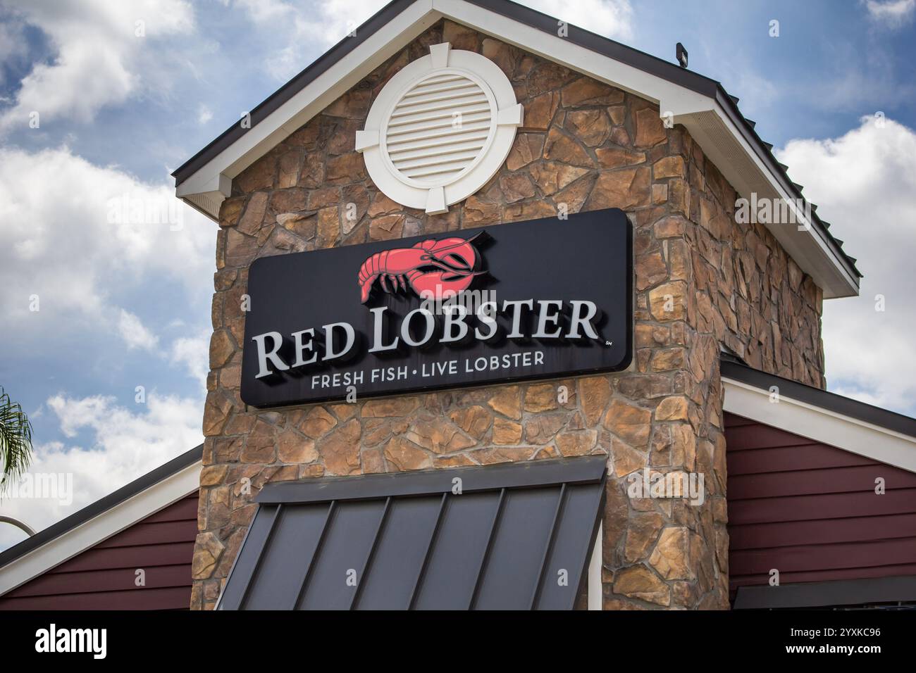 Brea, California, United States - 04-06-2019: A view of a store front ...
