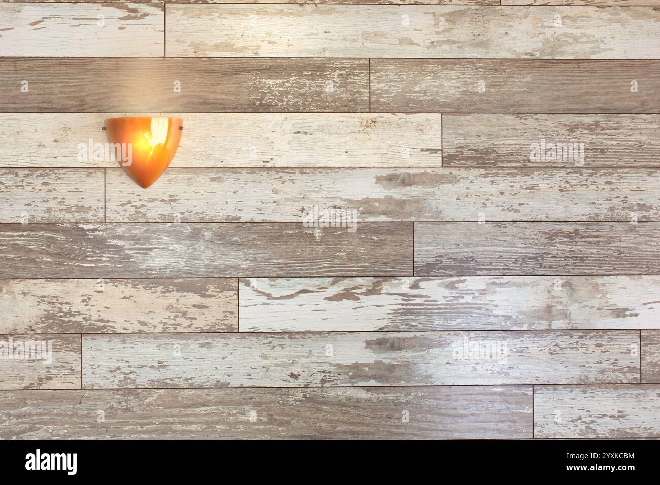 A view of a rustic wood panel facade wall featuring a contemporary ...