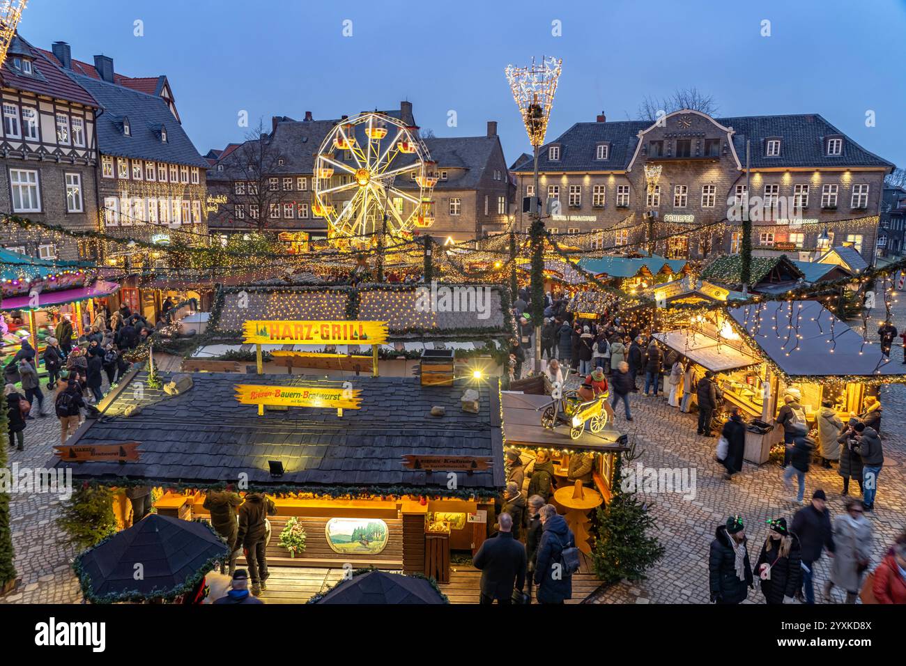 Weihnachtsmarkt Goslar Weihnachtsmarkt in der Altstadt von Goslar in ...