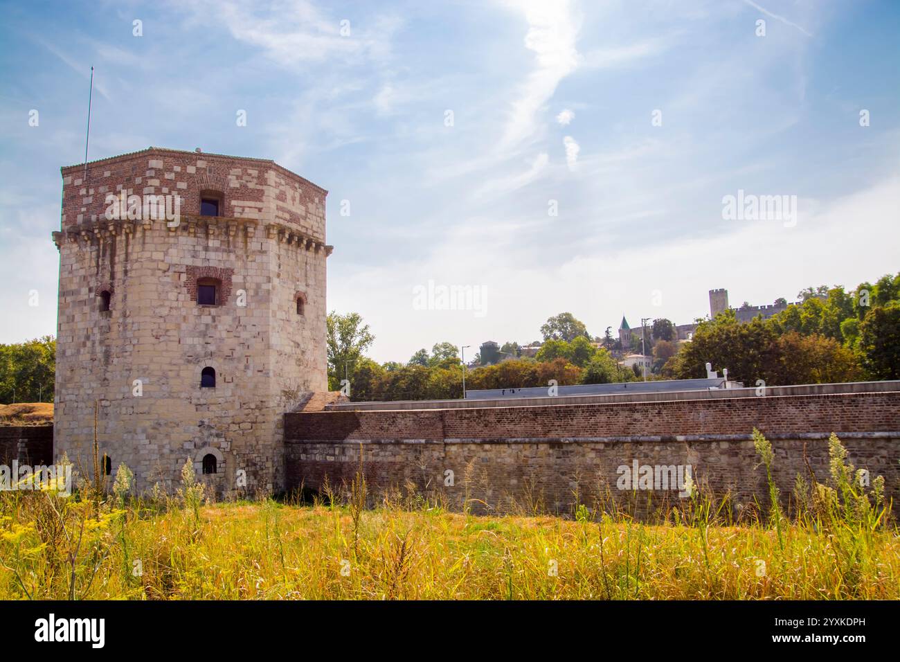 Nebojsa Tower in the Kalemegdan, the fortress of Belgrade in Serbia ...