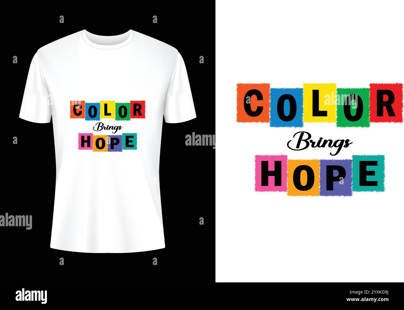 Color brings Hope typography design Stock Vector Image & Art - Alamy