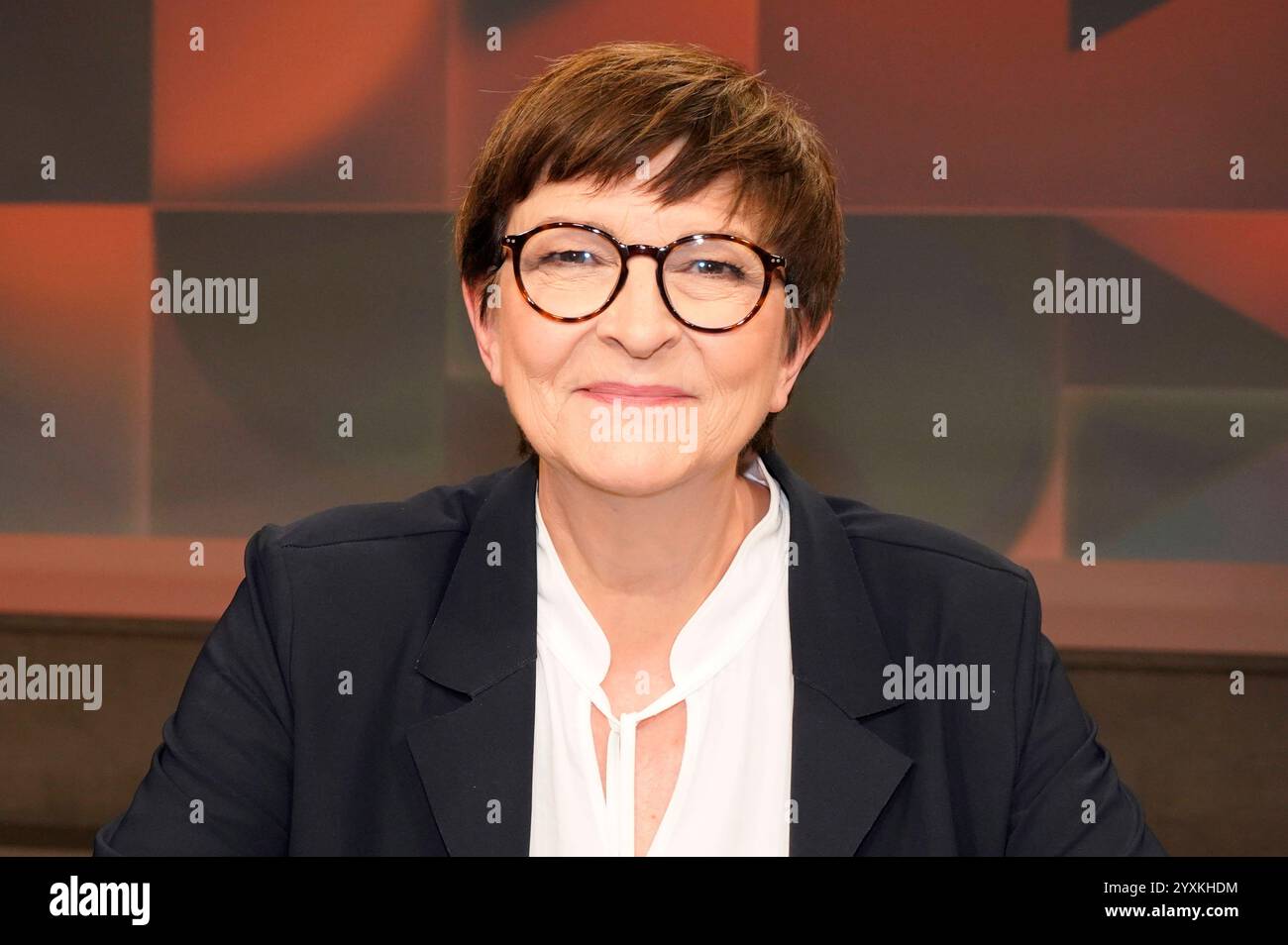Saskia Esken in der ARD-Talkshow hart aber fair im Studio Adlershof ...