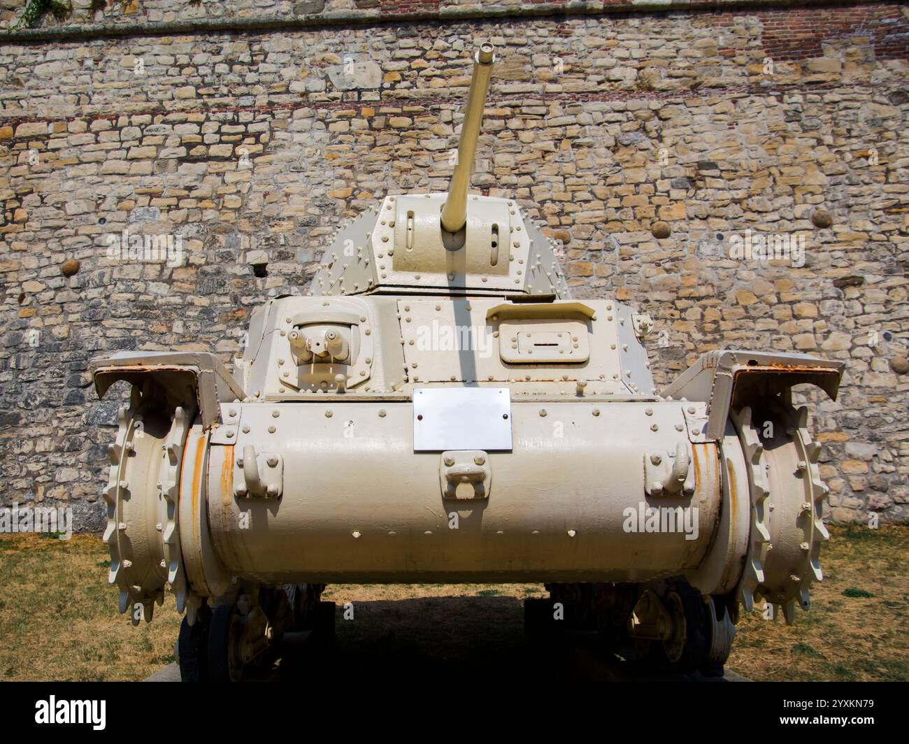 Carro Armato M15 42 Fiat Italian light tank in the Kalemegdan, the ...