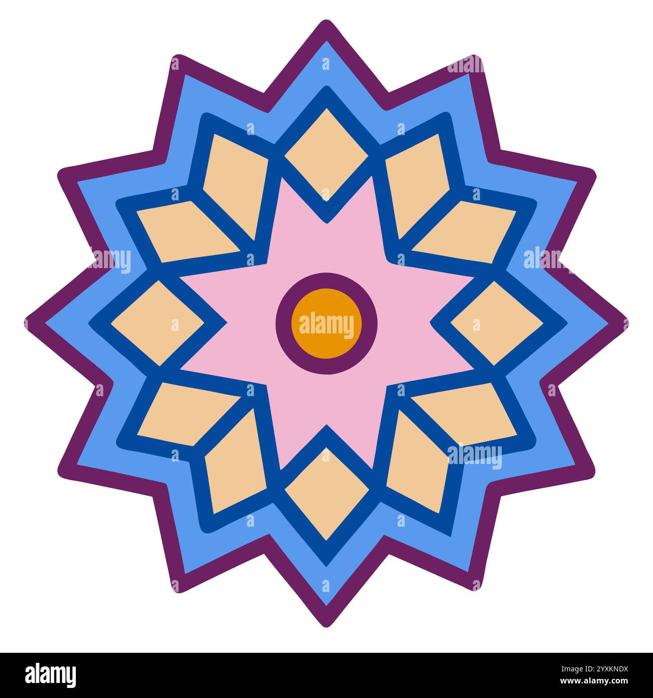 Beautiful Islamic Geometric Pattern - Elegant Arabic Star Design for ...