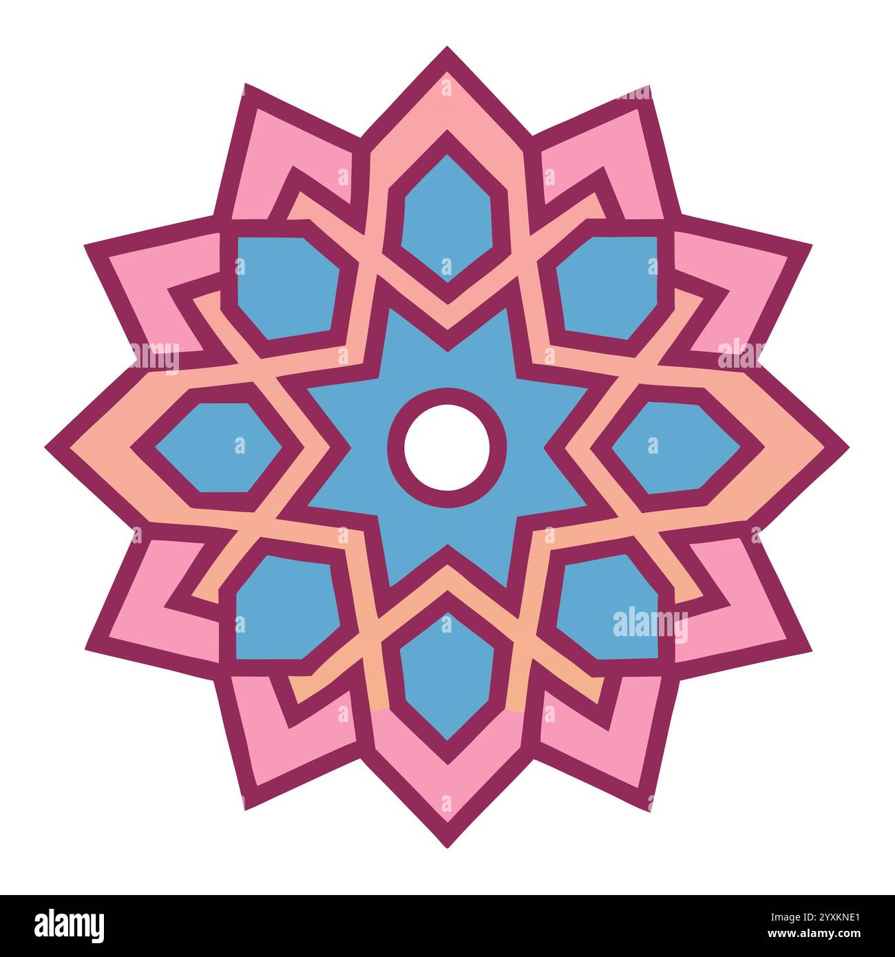 Beautiful Islamic Geometric Pattern - Elegant Arabic Star Design for ...