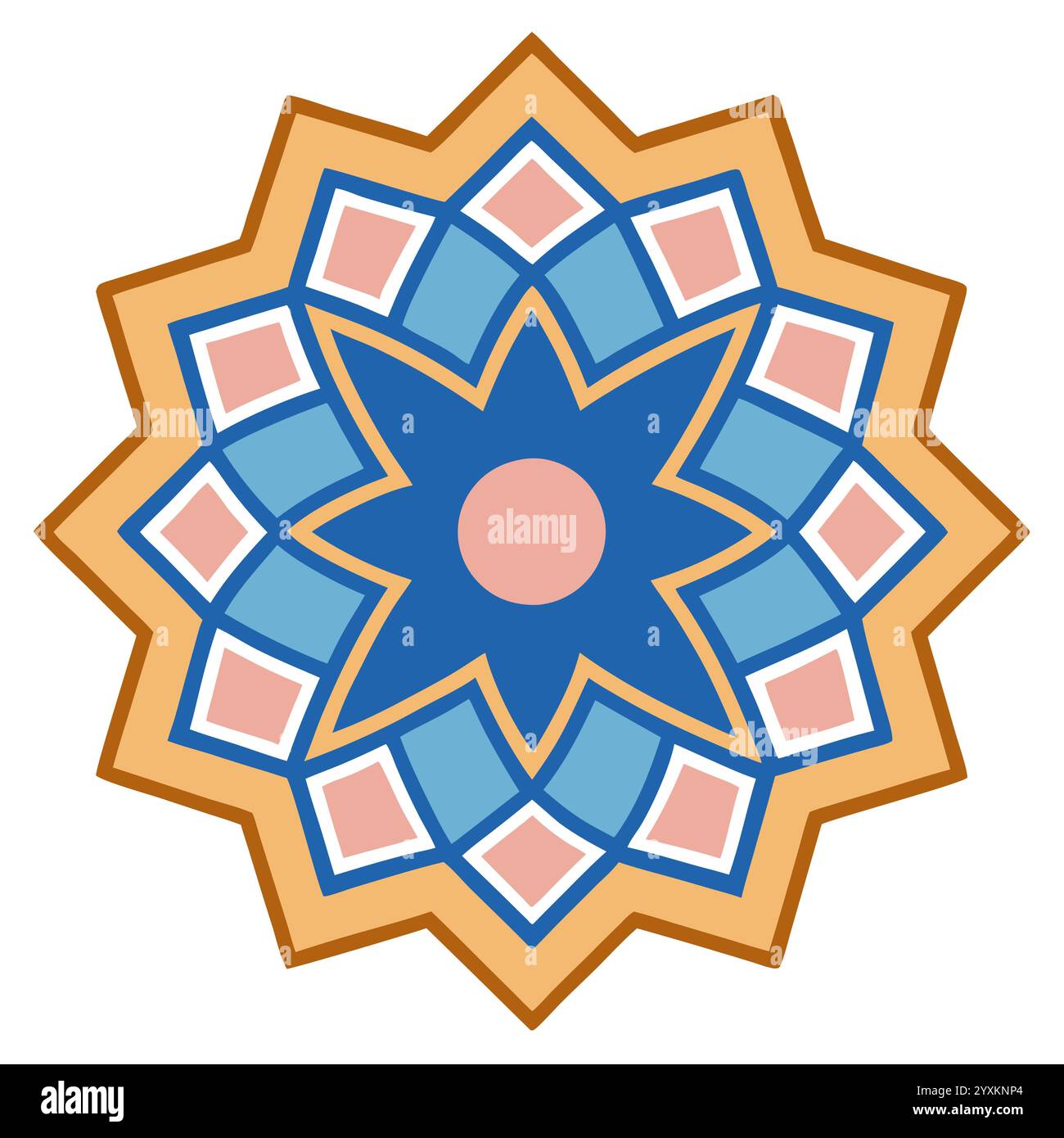 Beautiful Islamic Geometric Pattern - Elegant Arabic Star Design for ...