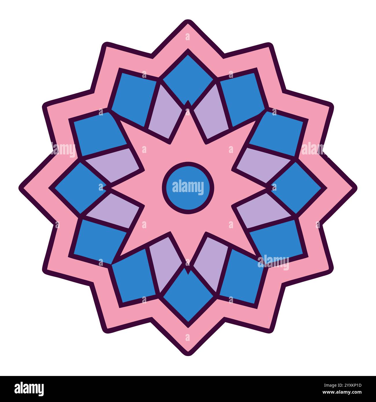 Beautiful Islamic Geometric Pattern - Elegant Arabic Star Design for ...