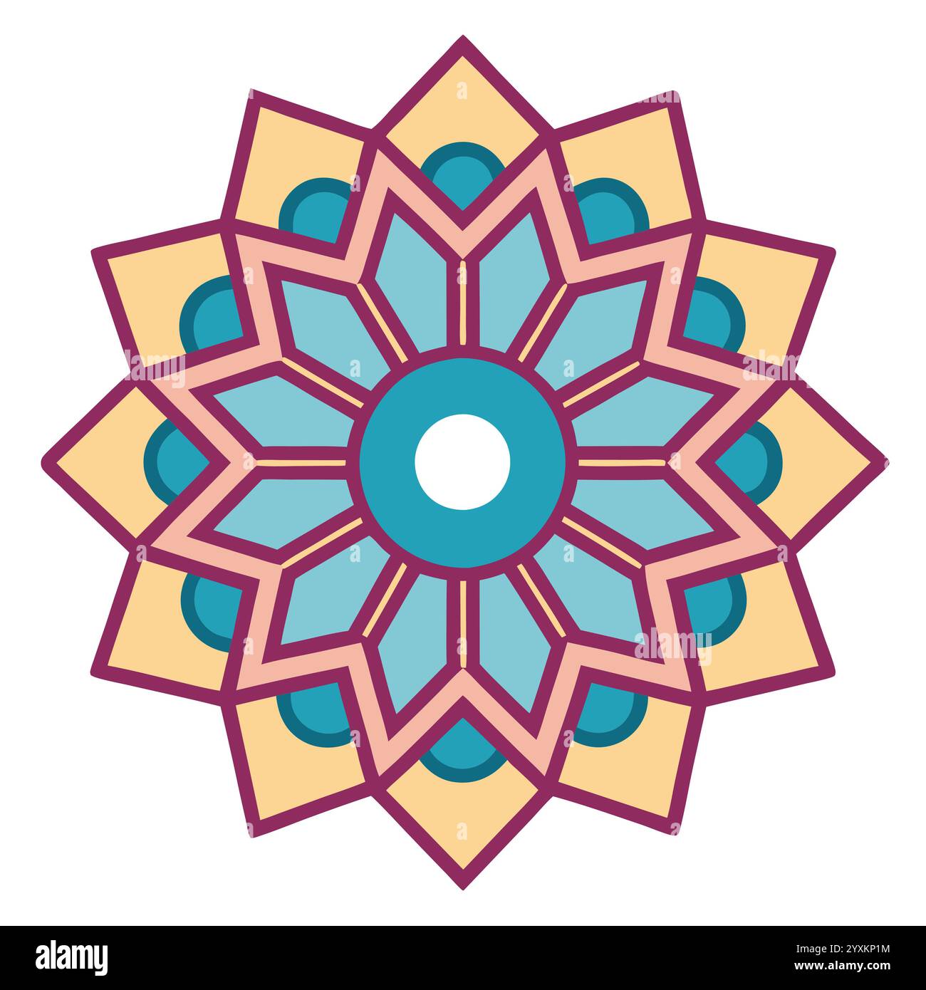 Beautiful Islamic Geometric Pattern - Elegant Arabic Star Design for ...