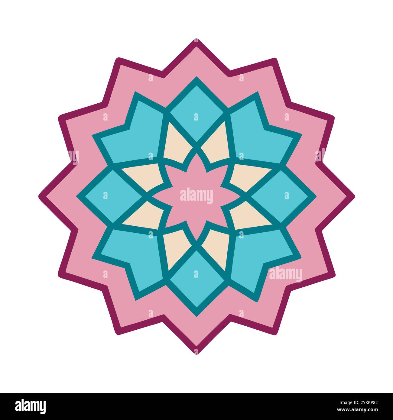 Beautiful Islamic Geometric Pattern - Elegant Arabic Star Design for ...