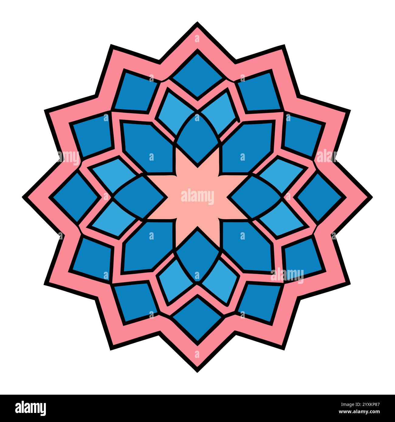 Beautiful Islamic Geometric Pattern - Elegant Arabic Star Design for ...