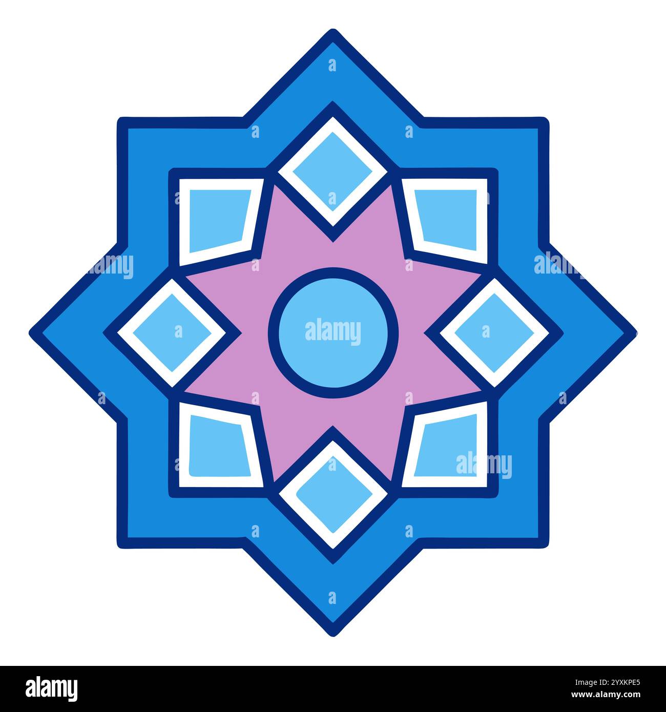 Beautiful Islamic Geometric Pattern - Elegant Arabic Star Design for ...