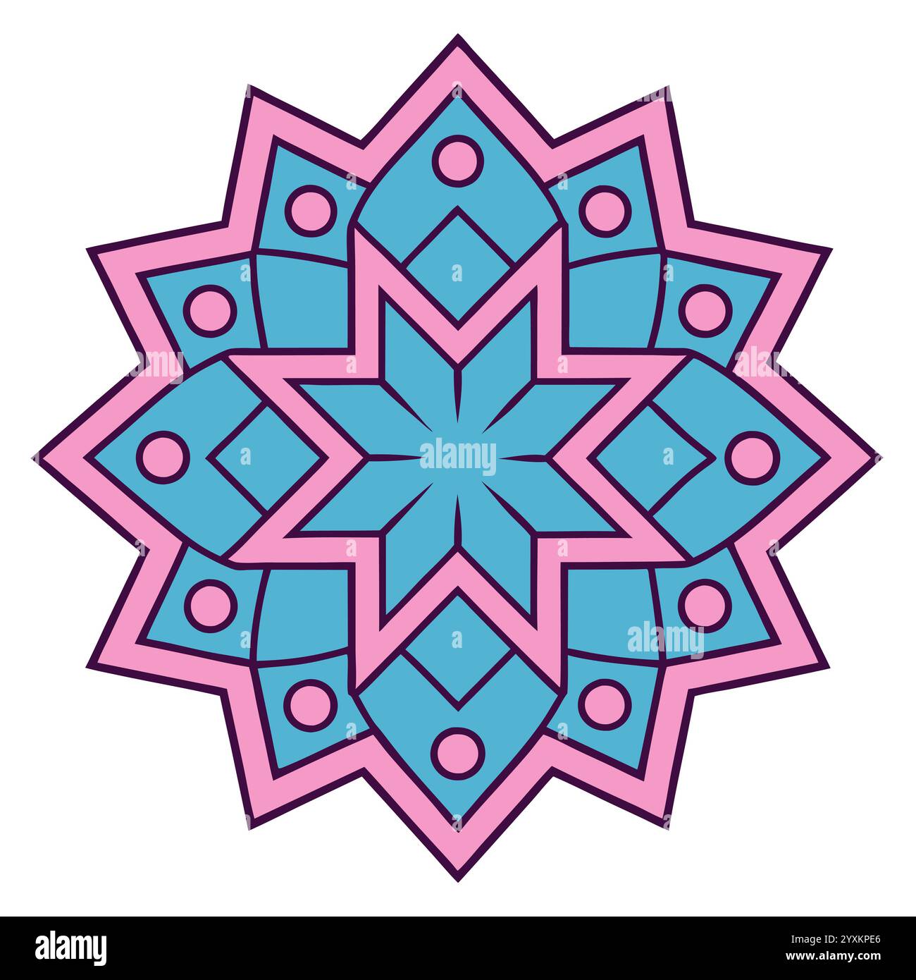 Beautiful Islamic Geometric Pattern - Elegant Arabic Star Design for ...