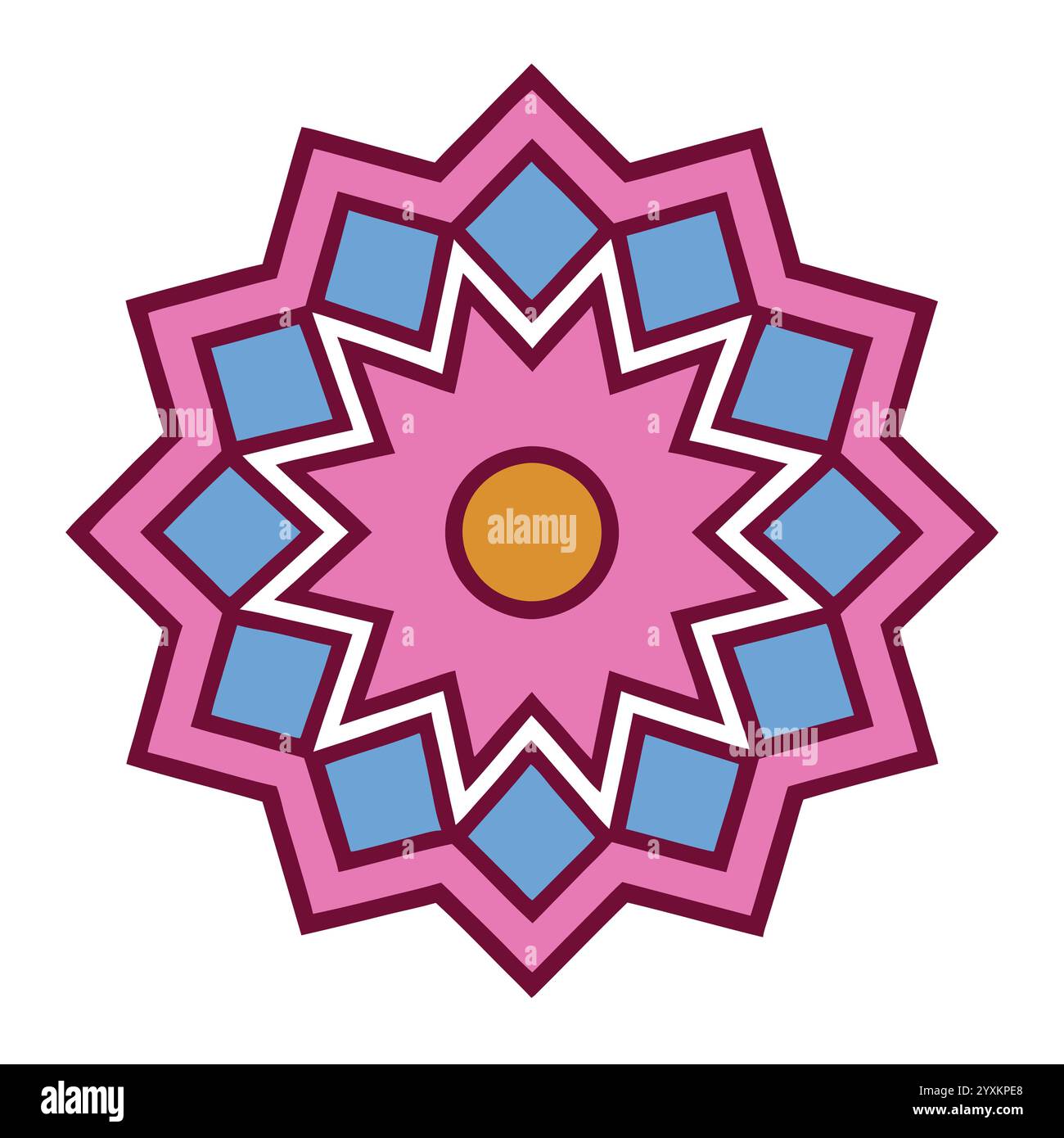 Beautiful Islamic Geometric Pattern - Elegant Arabic Star Design for ...