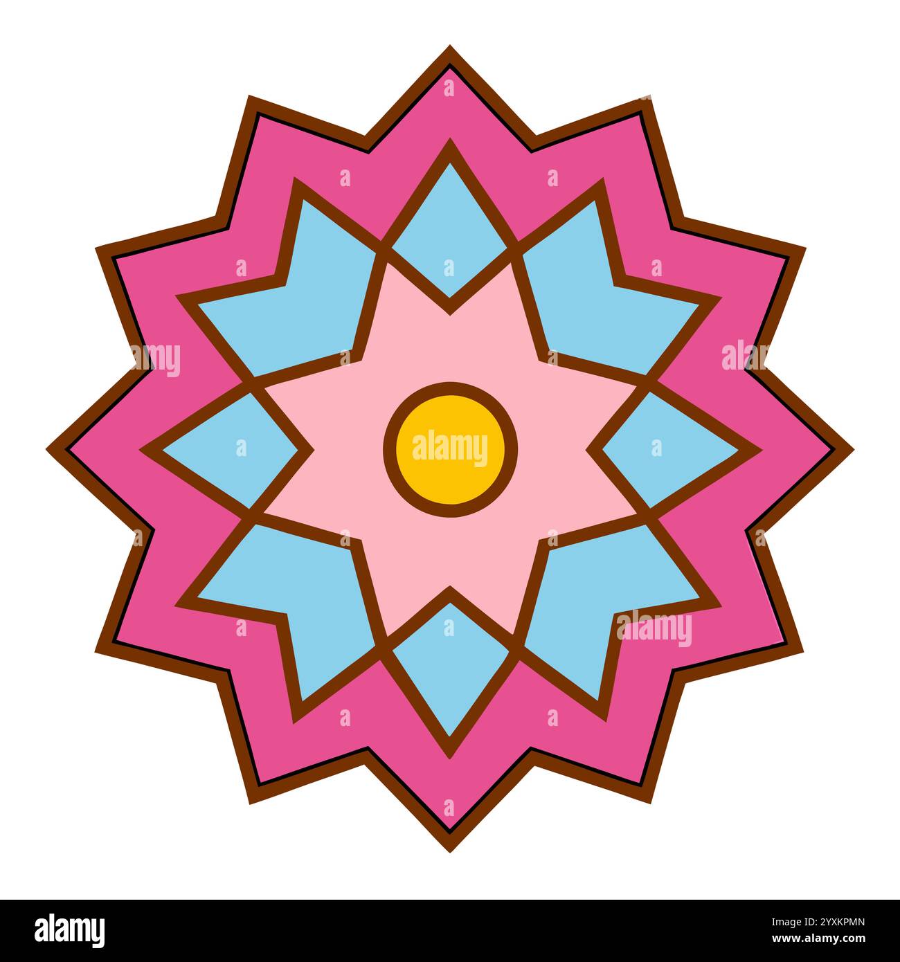 Beautiful Islamic Geometric Pattern - Elegant Arabic Star Design for ...