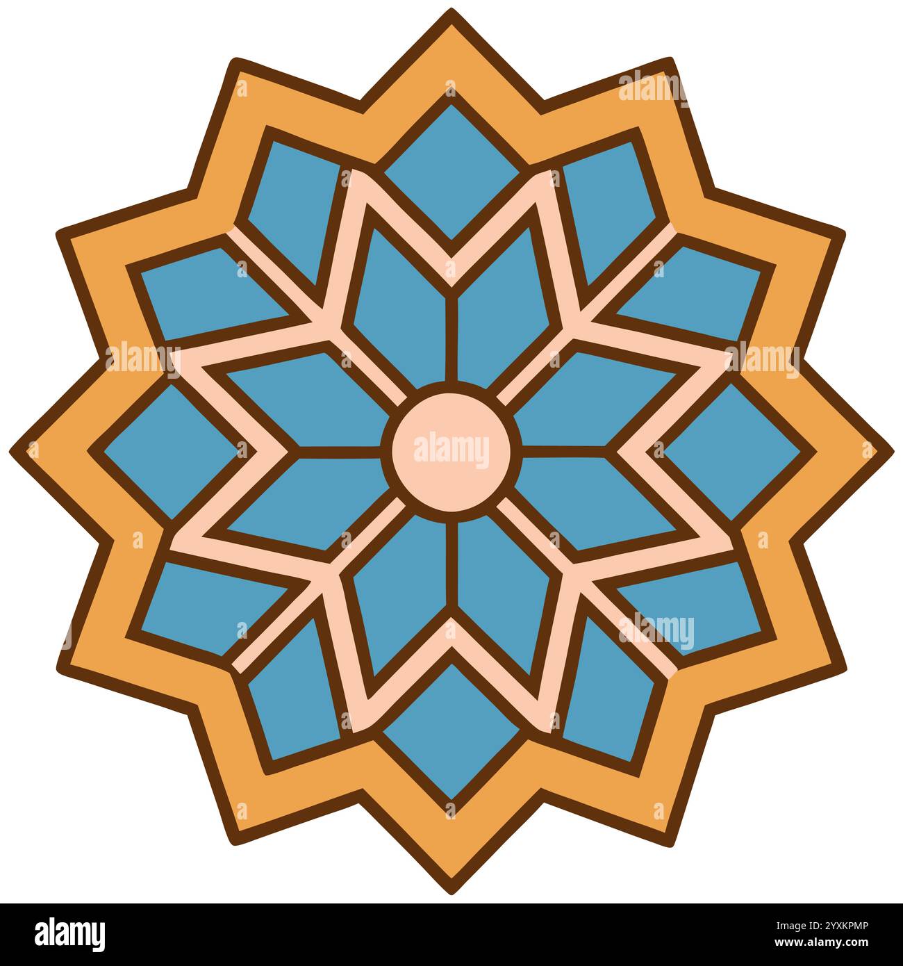 Beautiful Islamic Geometric Pattern - Elegant Arabic Star Design for ...