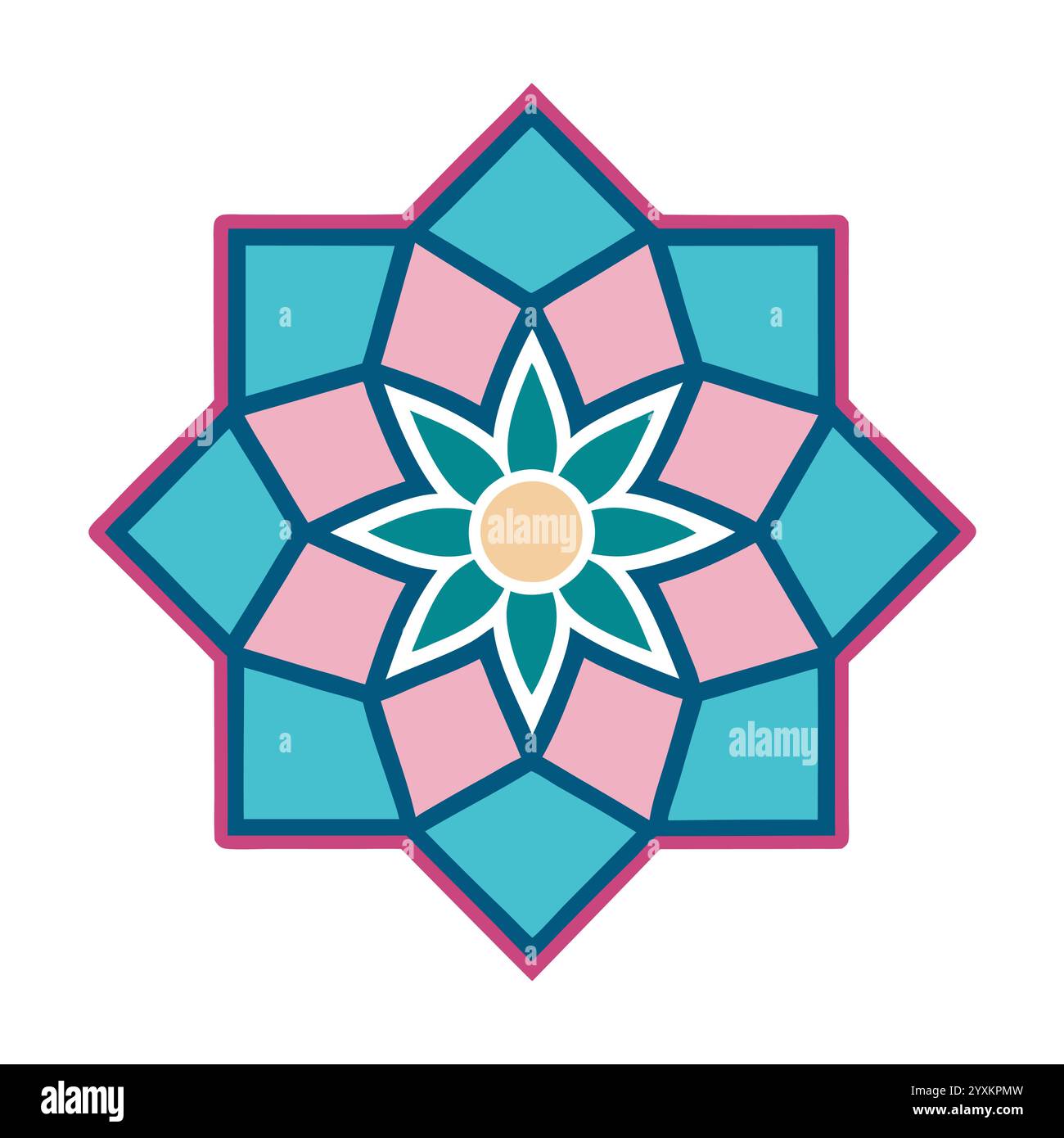 Beautiful Islamic Geometric Pattern - Elegant Arabic Star Design for ...