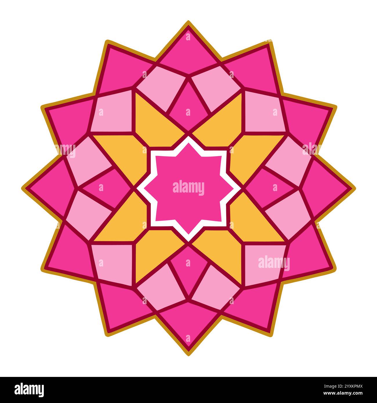 Beautiful Islamic Geometric Pattern - Elegant Arabic Star Design for ...