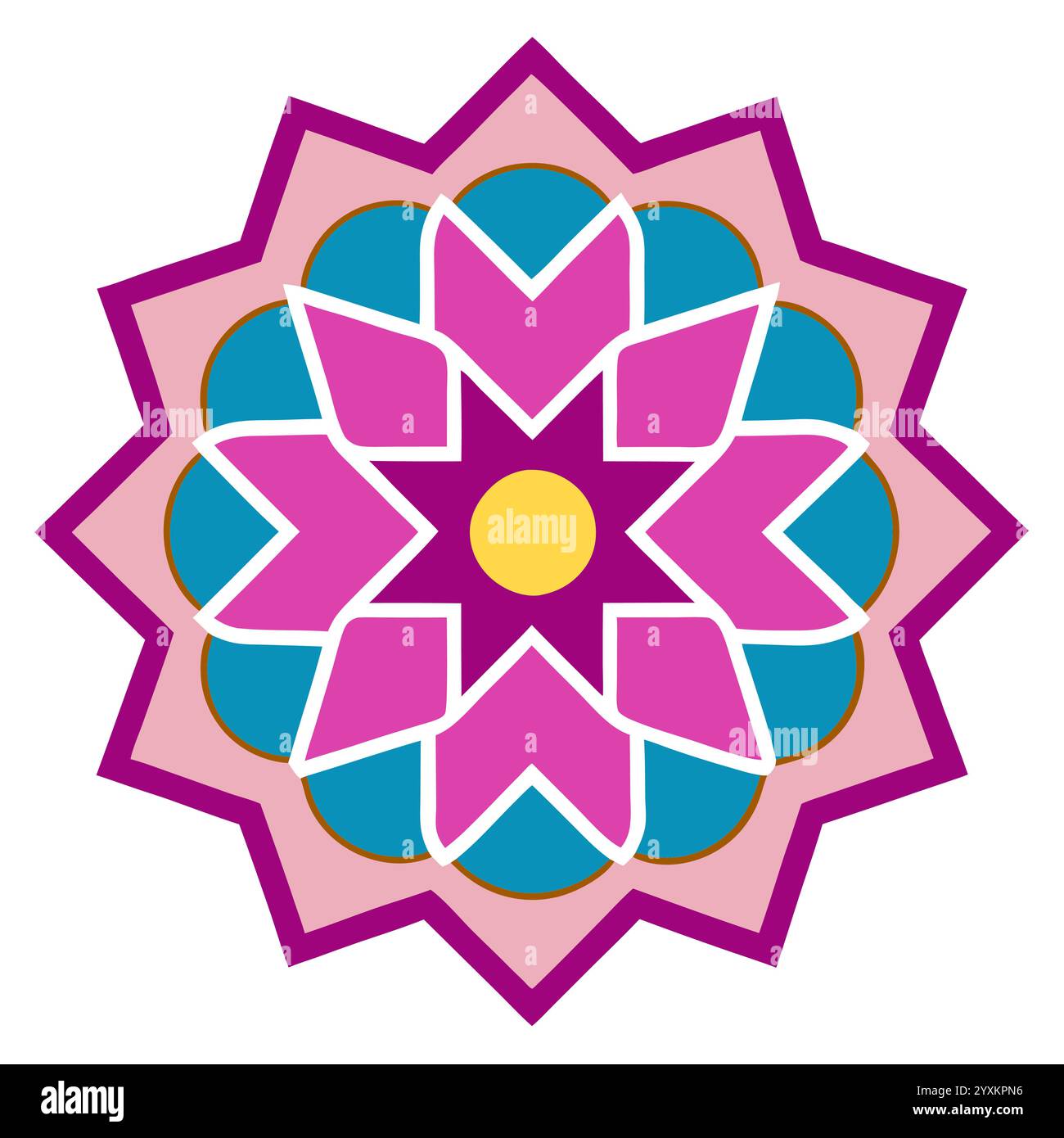 Beautiful Islamic Geometric Pattern - Elegant Arabic Star Design for ...