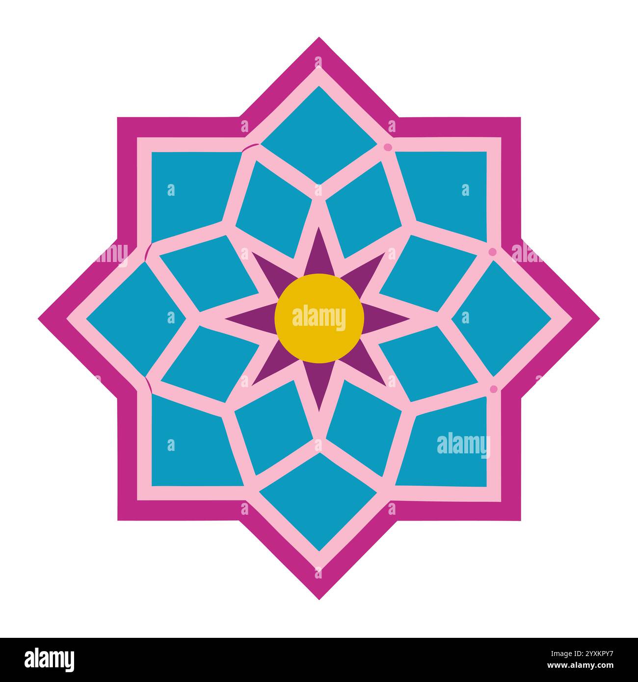Beautiful Islamic Geometric Pattern - Elegant Arabic Star Design for ...