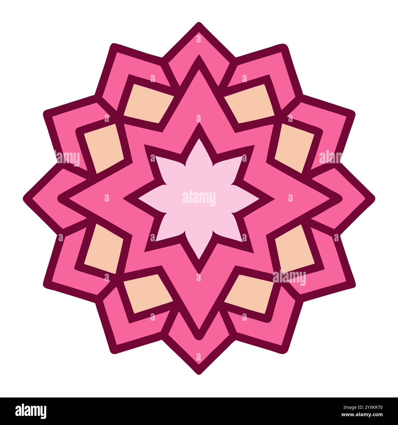 Beautiful Islamic Geometric Pattern - Elegant Arabic Star Design for ...