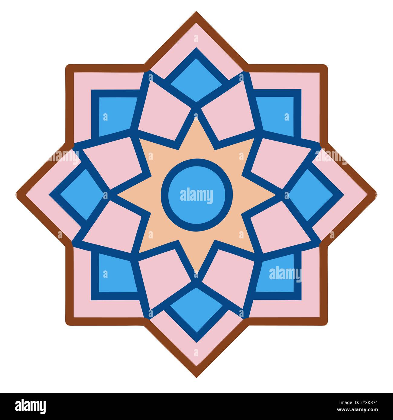 Beautiful Islamic Geometric Pattern - Elegant Arabic Star Design for ...
