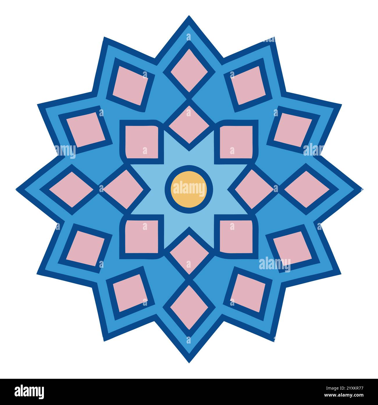 Beautiful Islamic Geometric Pattern - Elegant Arabic Star Design for ...