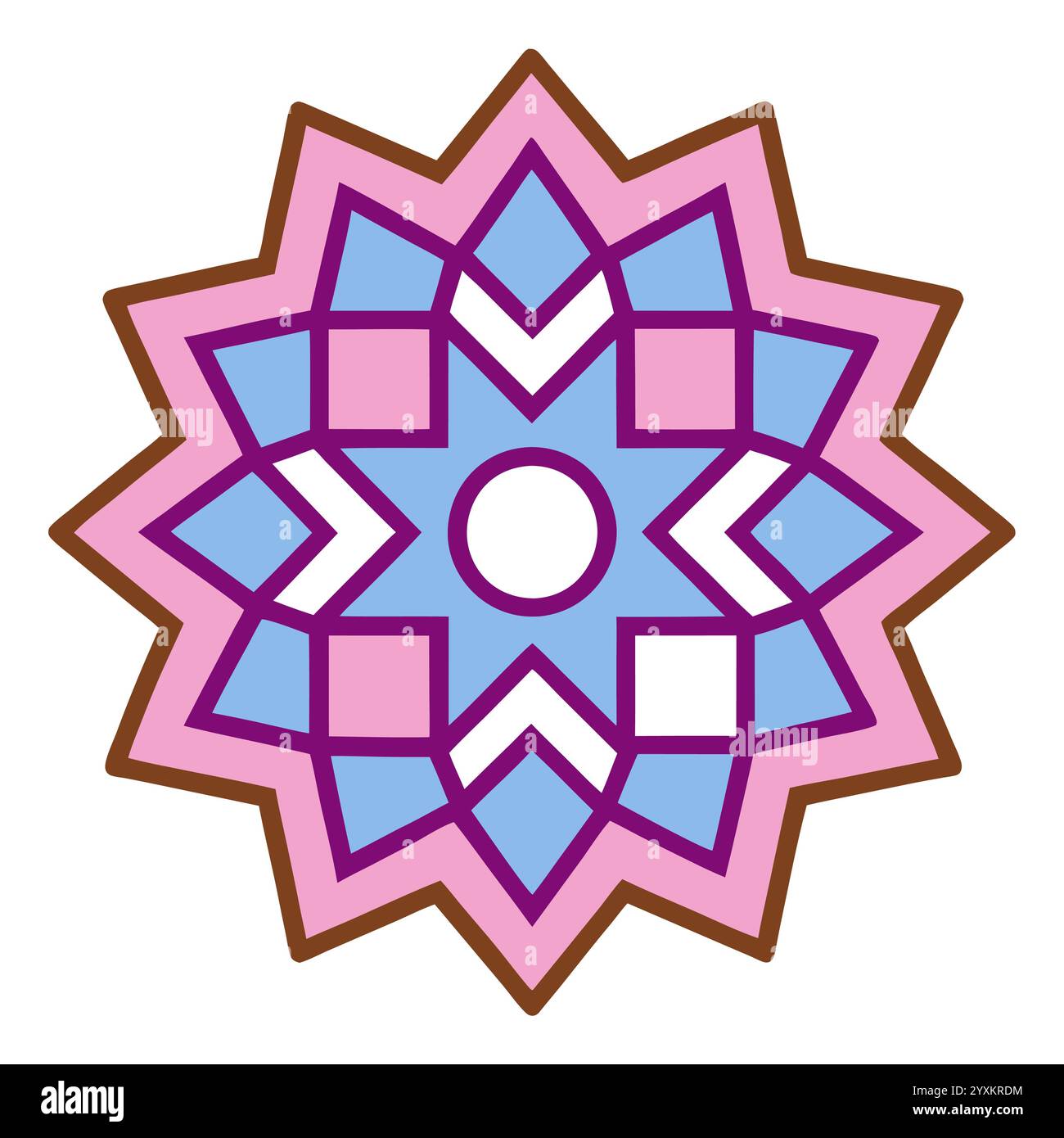Beautiful Islamic Geometric Pattern - Elegant Arabic Star Design for ...