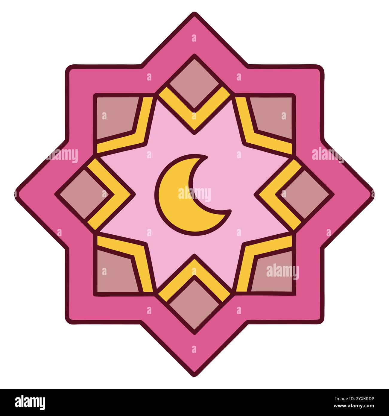 Beautiful Islamic Geometric Pattern - Elegant Arabic Star Design for ...