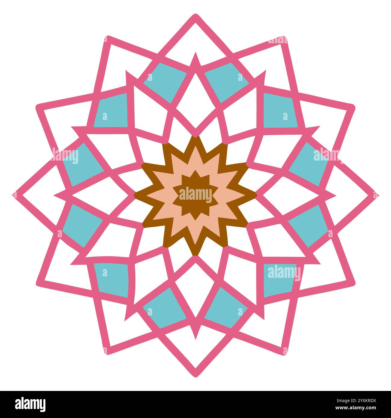 Beautiful Islamic Geometric Pattern - Elegant Arabic Star Design for ...