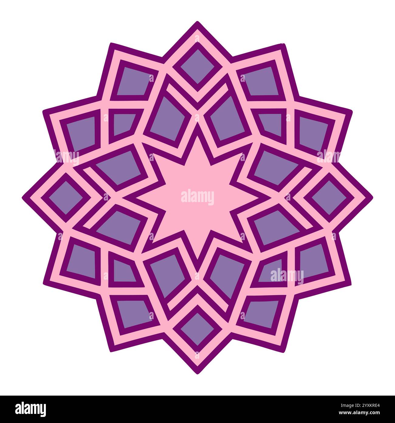 Beautiful Islamic Geometric Pattern - Elegant Arabic Star Design for ...