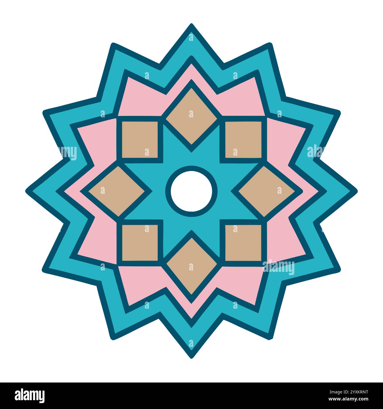 Beautiful Islamic Geometric Pattern - Elegant Arabic Star Design for ...