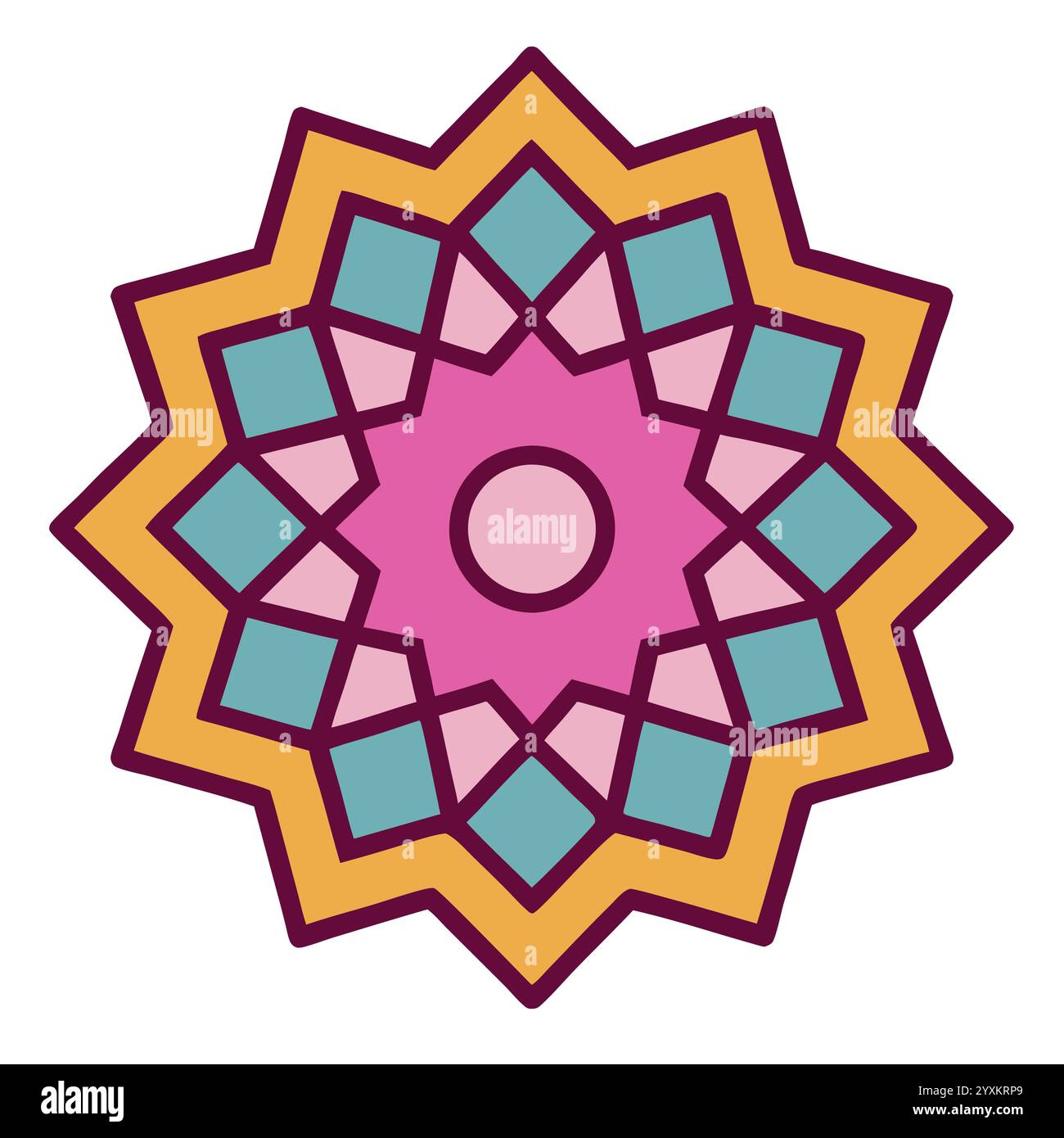 Beautiful Islamic Geometric Pattern - Elegant Arabic Star Design for ...
