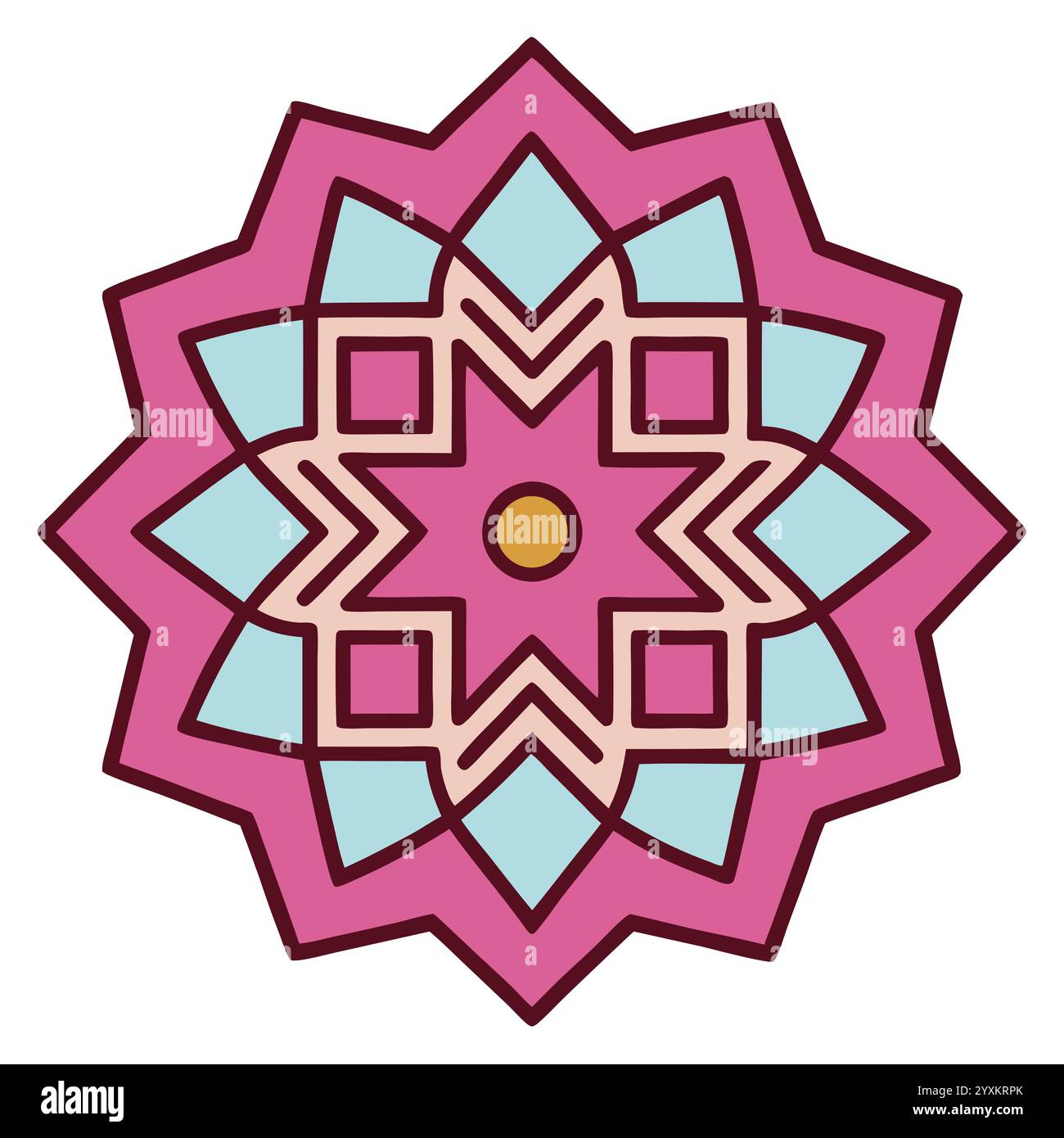 Beautiful Islamic Geometric Pattern - Elegant Arabic Star Design for ...