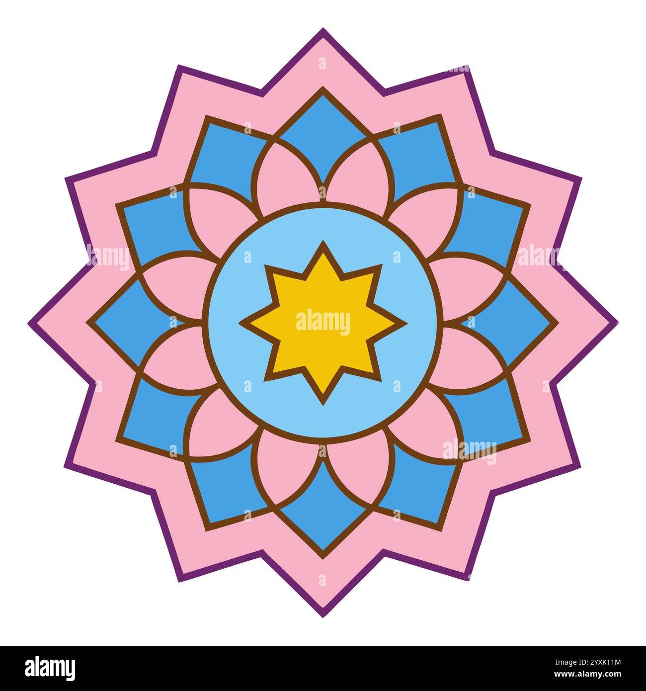 Beautiful Islamic Geometric Pattern - Elegant Arabic Star Design for ...