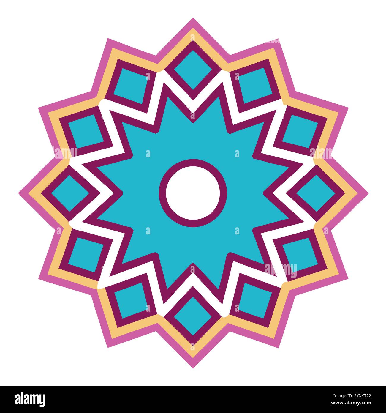Beautiful Islamic Geometric Pattern - Elegant Arabic Star Design for ...