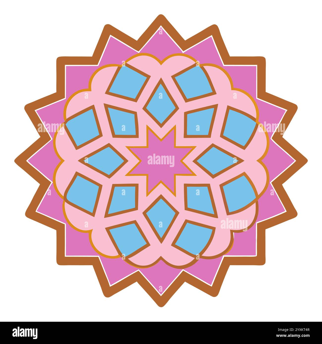 Beautiful Islamic Geometric Pattern - Elegant Arabic Star Design for ...