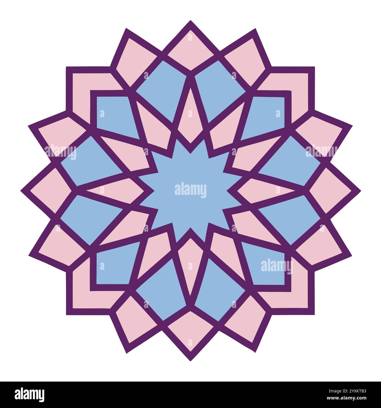 Beautiful Islamic Geometric Pattern - Elegant Arabic Star Design for ...