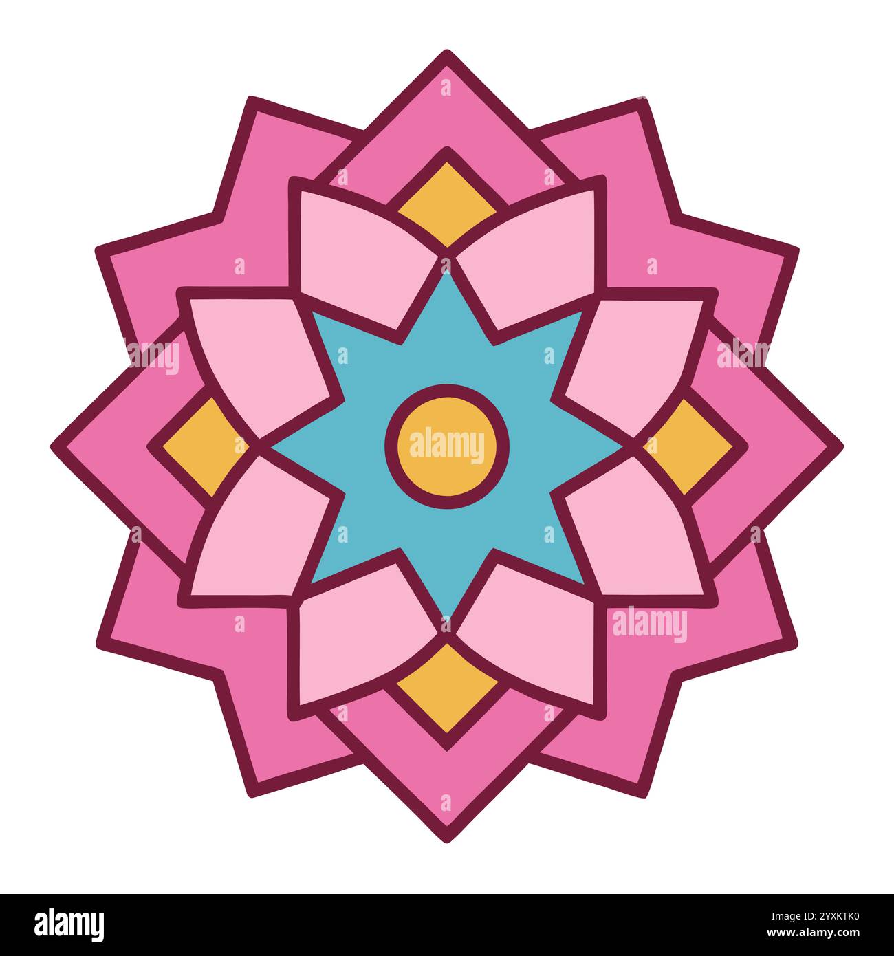 Beautiful Islamic Geometric Pattern - Elegant Arabic Star Design for ...