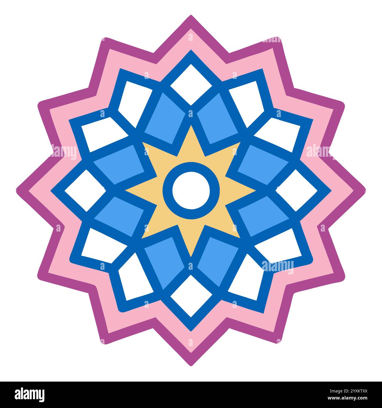 Beautiful Islamic Geometric Pattern - Elegant Arabic Star Design for ...