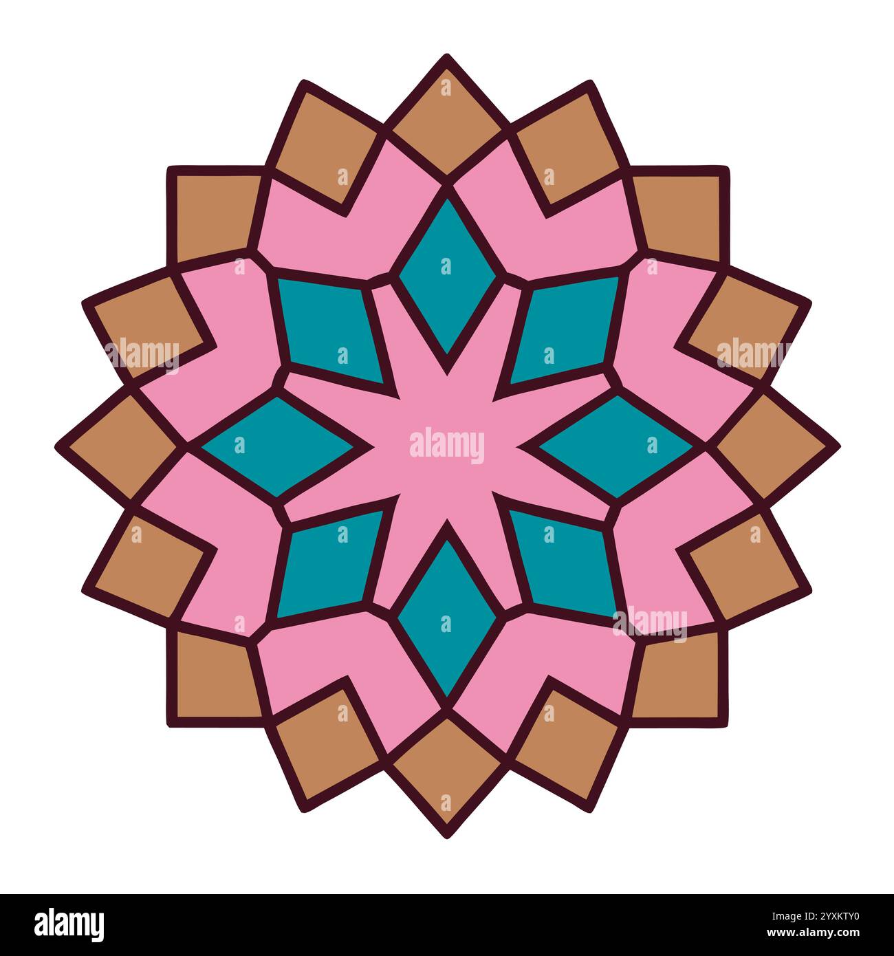 Beautiful Islamic Geometric Pattern - Elegant Arabic Star Design for ...