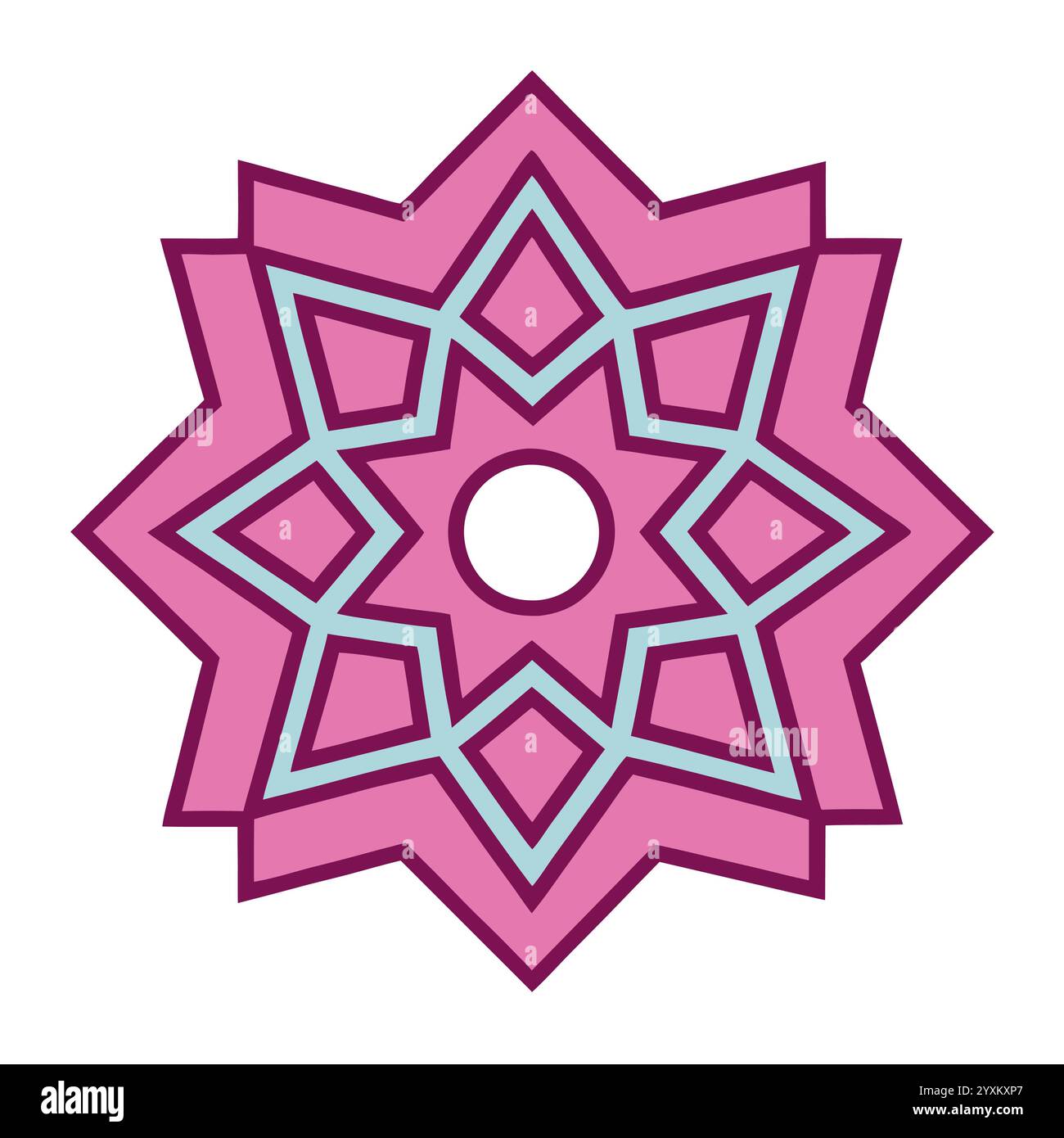 Beautiful Islamic Geometric Pattern - Elegant Arabic Star Design for ...