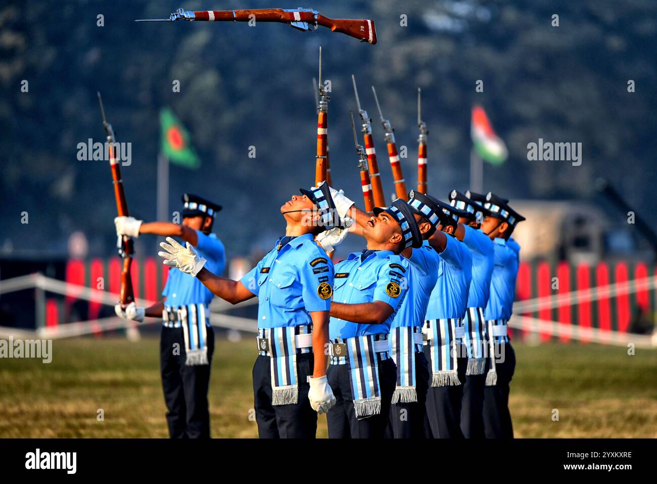 Indian Air Force personnel show skill during an annual military ...