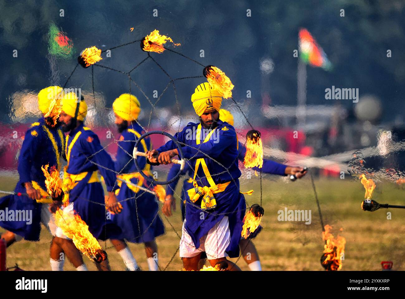 Indian Army soldiers show Fire Stunts during the Military show in the ...