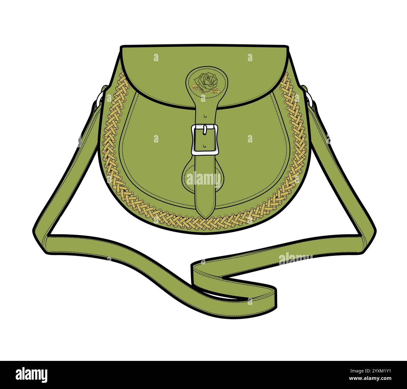 Leather saddle bag drawing hi-res stock photography and images - Alamy