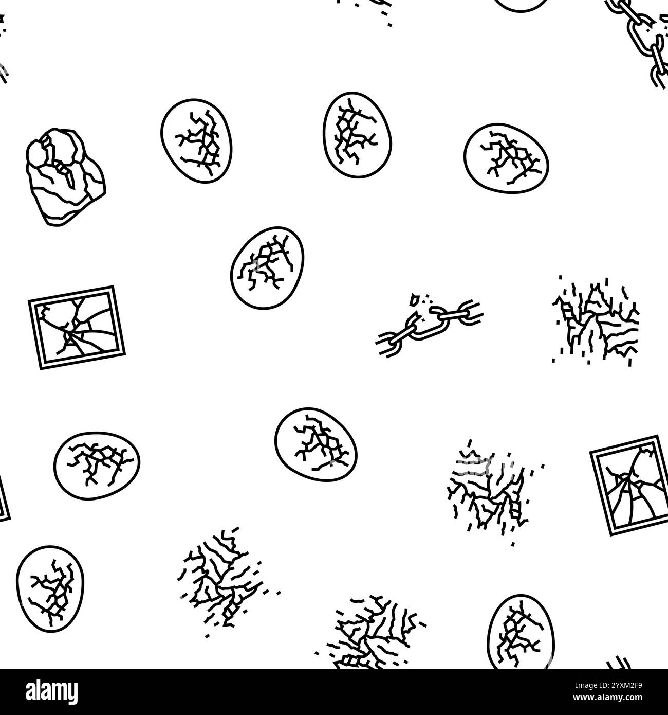 fracture bone break injury seamless pattern vector Stock Vector Image ...