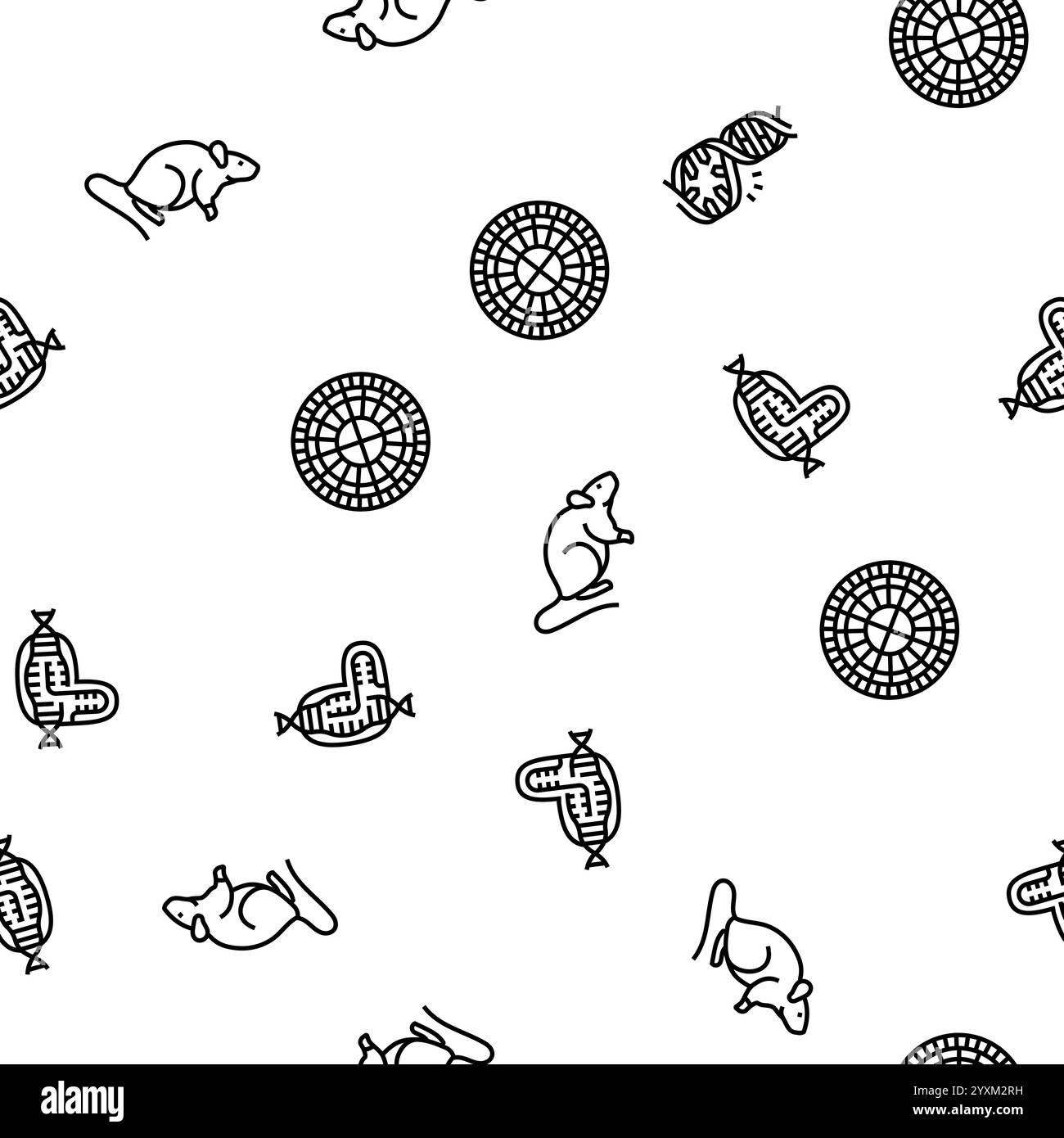 genetic engineering crispr genome seamless pattern vector Stock Vector ...
