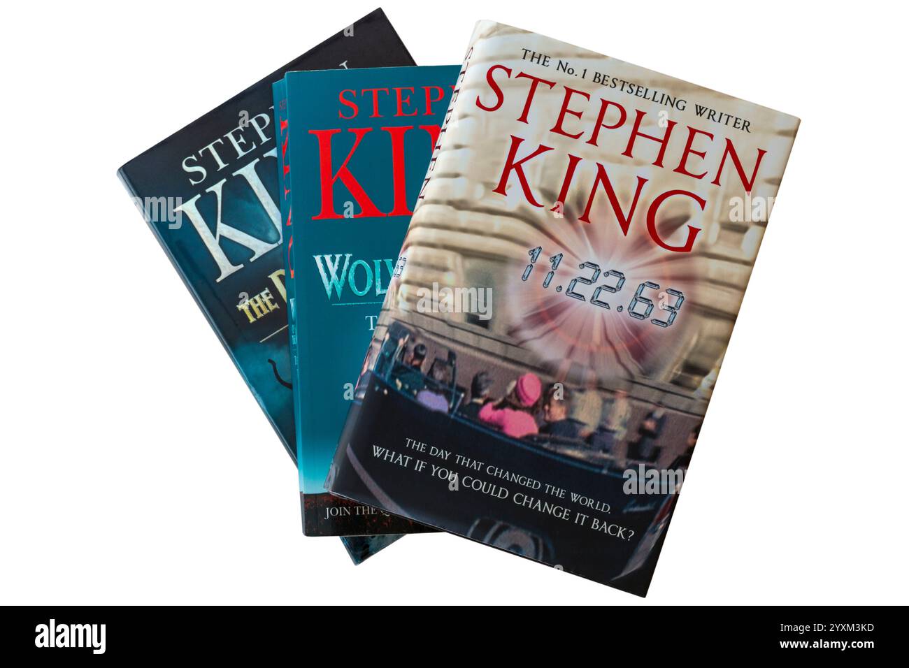 Selection of Stephen King books with 11.22.63 book on top isolated on ...